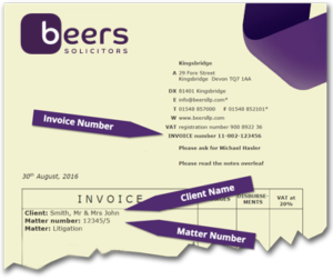 Payment of Invoice – Beers Solicitors